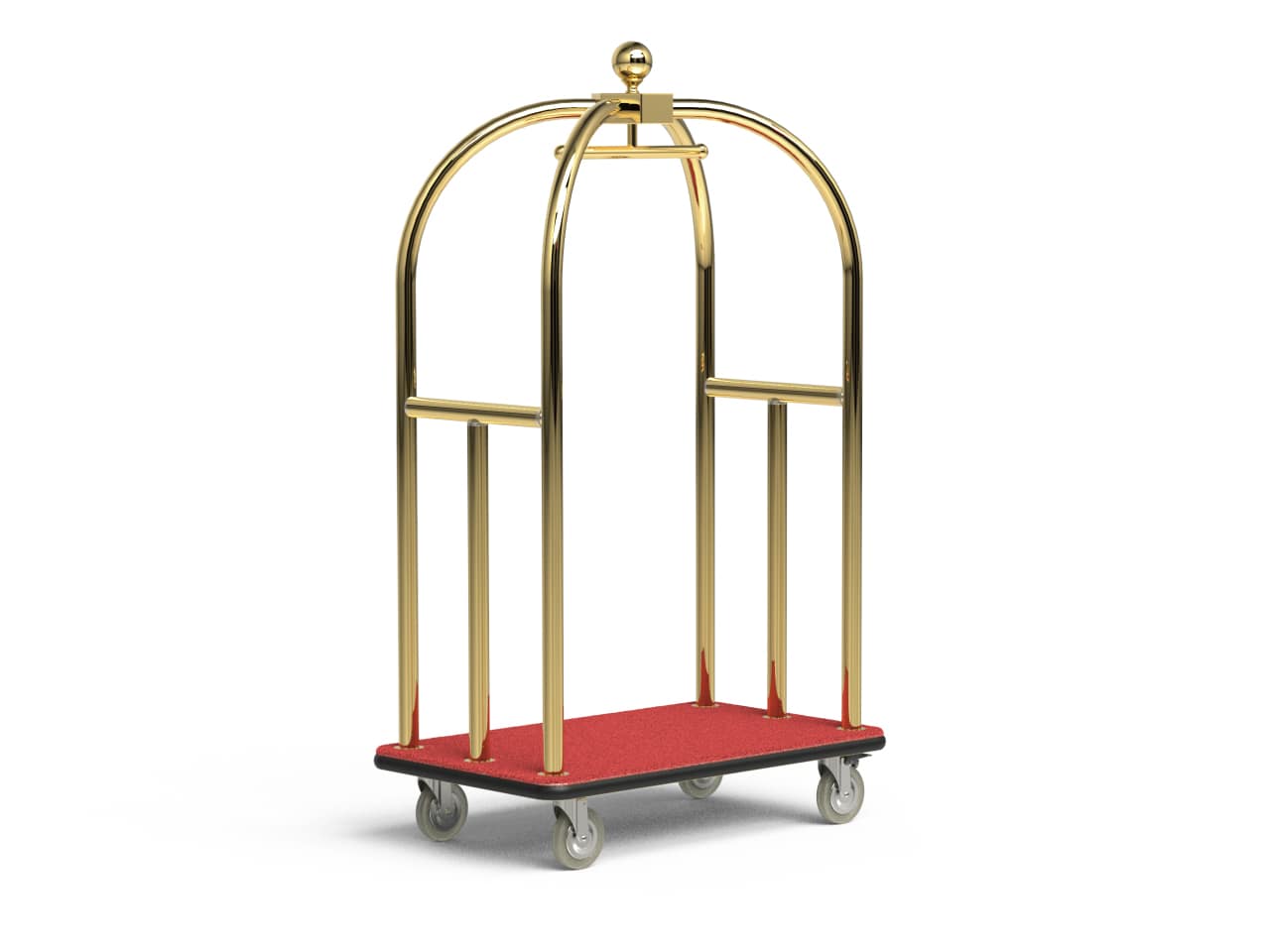 Crown Luggage Cart | Luxury Crown Luggage Cart for Hotels
