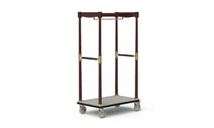 Movendis Provides Luxury Wooden Luggage Cart with Wheels