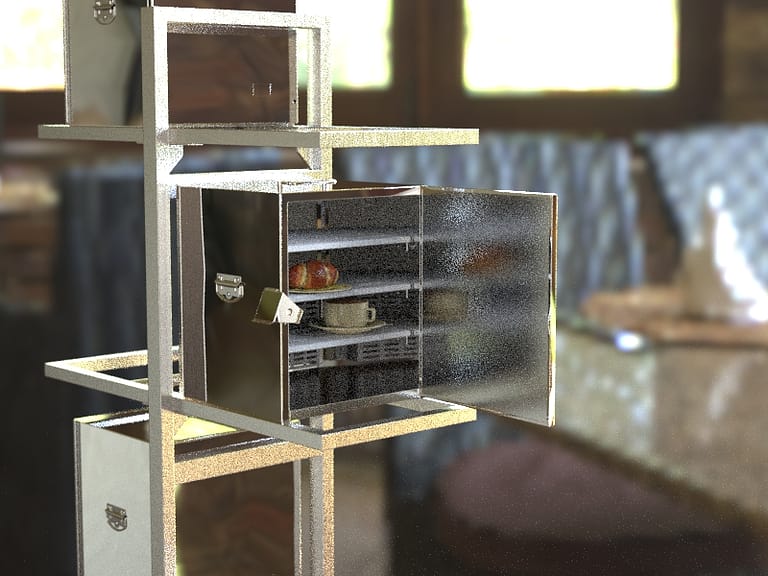 Premium Stainless Steel Hot Food Warmer Trolley for Hotels