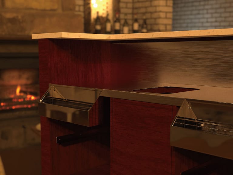 Banquet Bar Trolley - Bar Cabinet with Storage for events