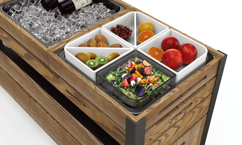 Best Eco Trolley - Modern Wooden Buffet Trolley with Modules