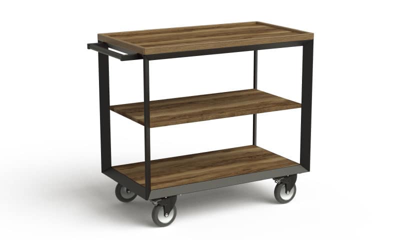 Modern Arche Service Trolley - Stylish Three Shelf Trolley