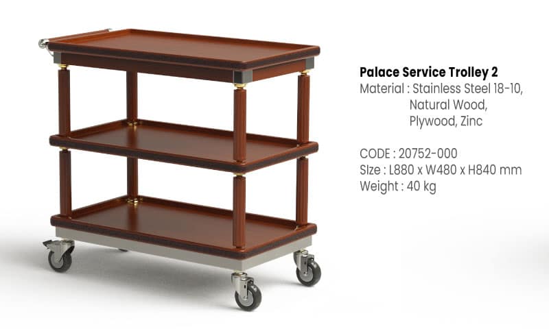 Palace Service Trolley | Luxury wooden Service Trolley