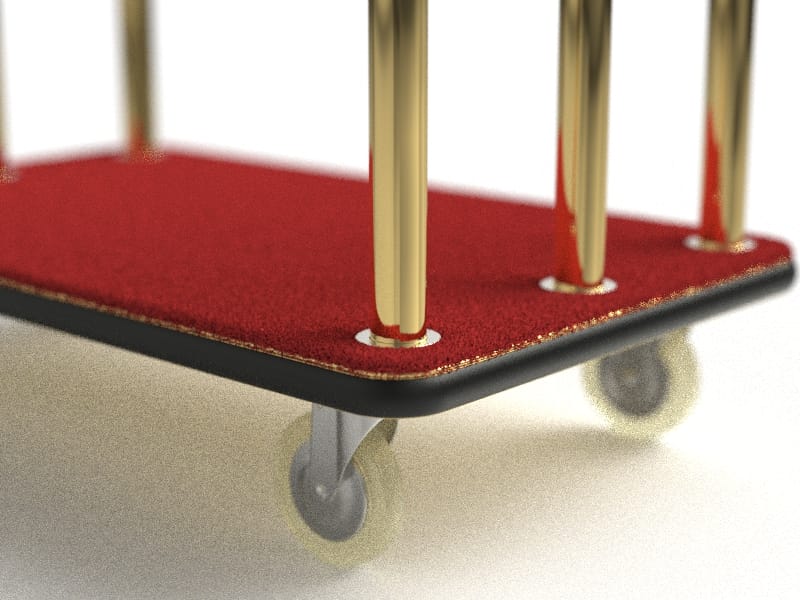 Crown Luggage Cart | Luxury Crown Luggage Cart for Hotels