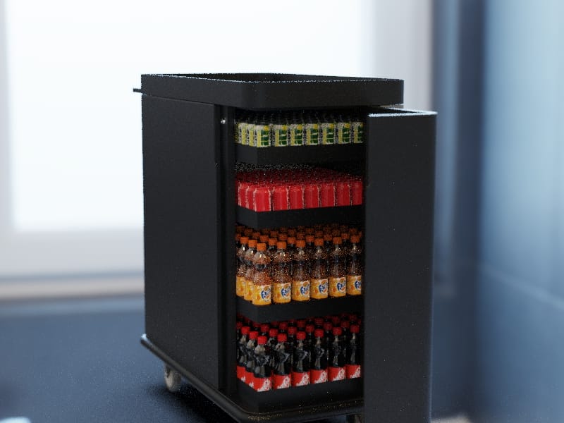 New Mini Bar Restocking Cart - MOVENDIS