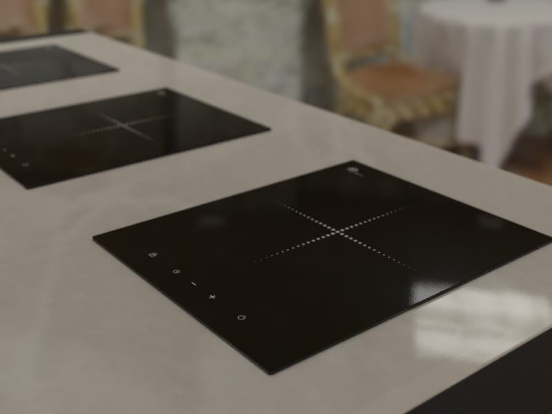 Three Induction Unit Cooking Station for Banquets and Hotels