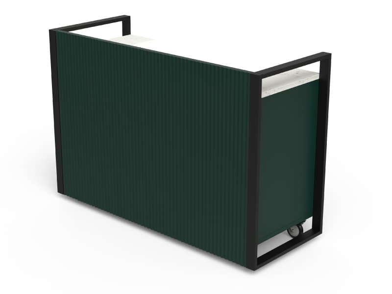 Banquet Bar Trolley - Bar Cabinet with Storage for events
