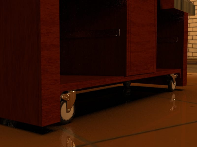 Banquet Bar Trolley - Bar Cabinet with Storage for events