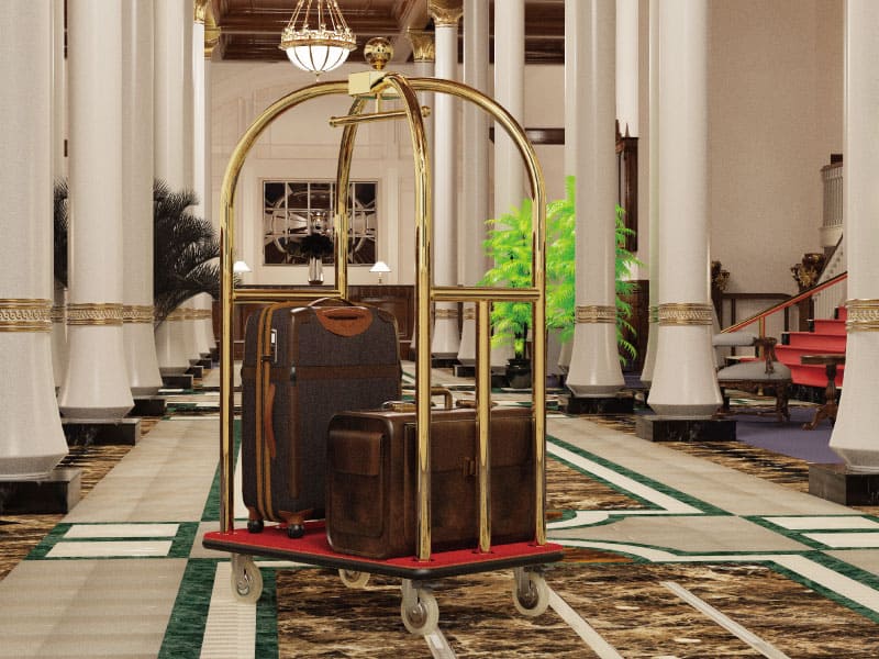 Crown Luggage Cart | Luxury Crown Luggage Cart for Hotels